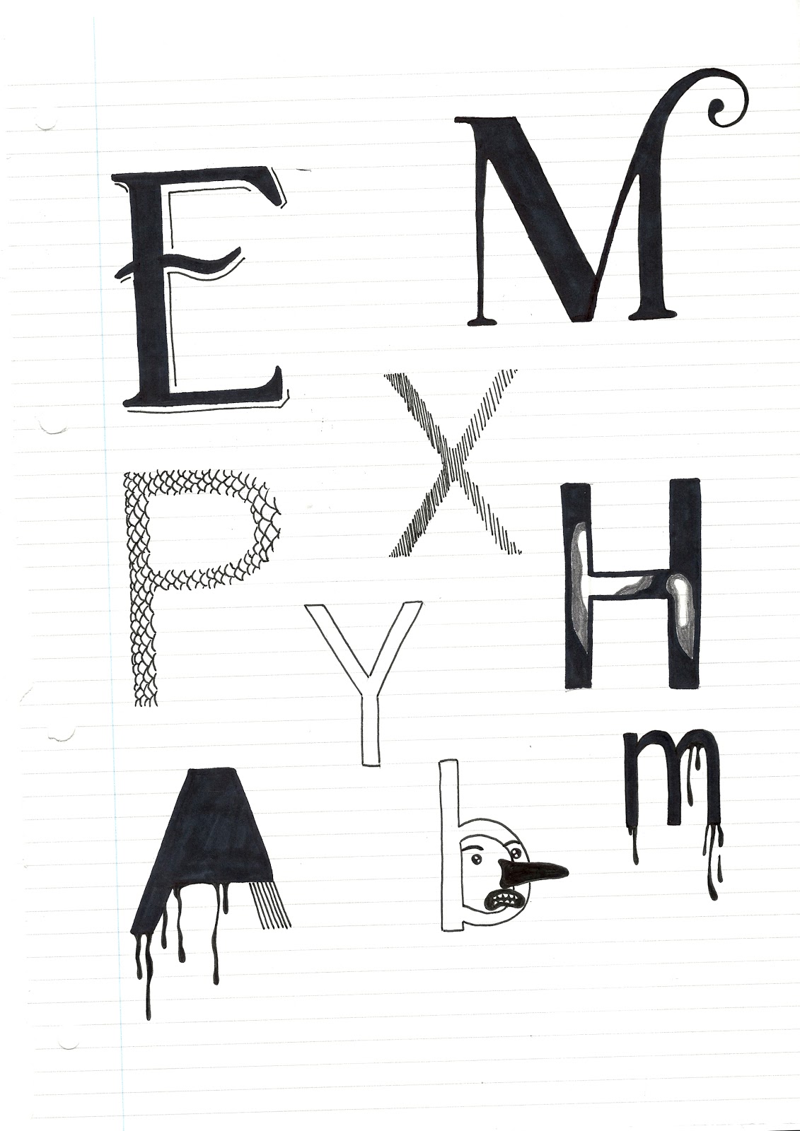 Design Practice: OUGD403: Development of Typeface for Anisha