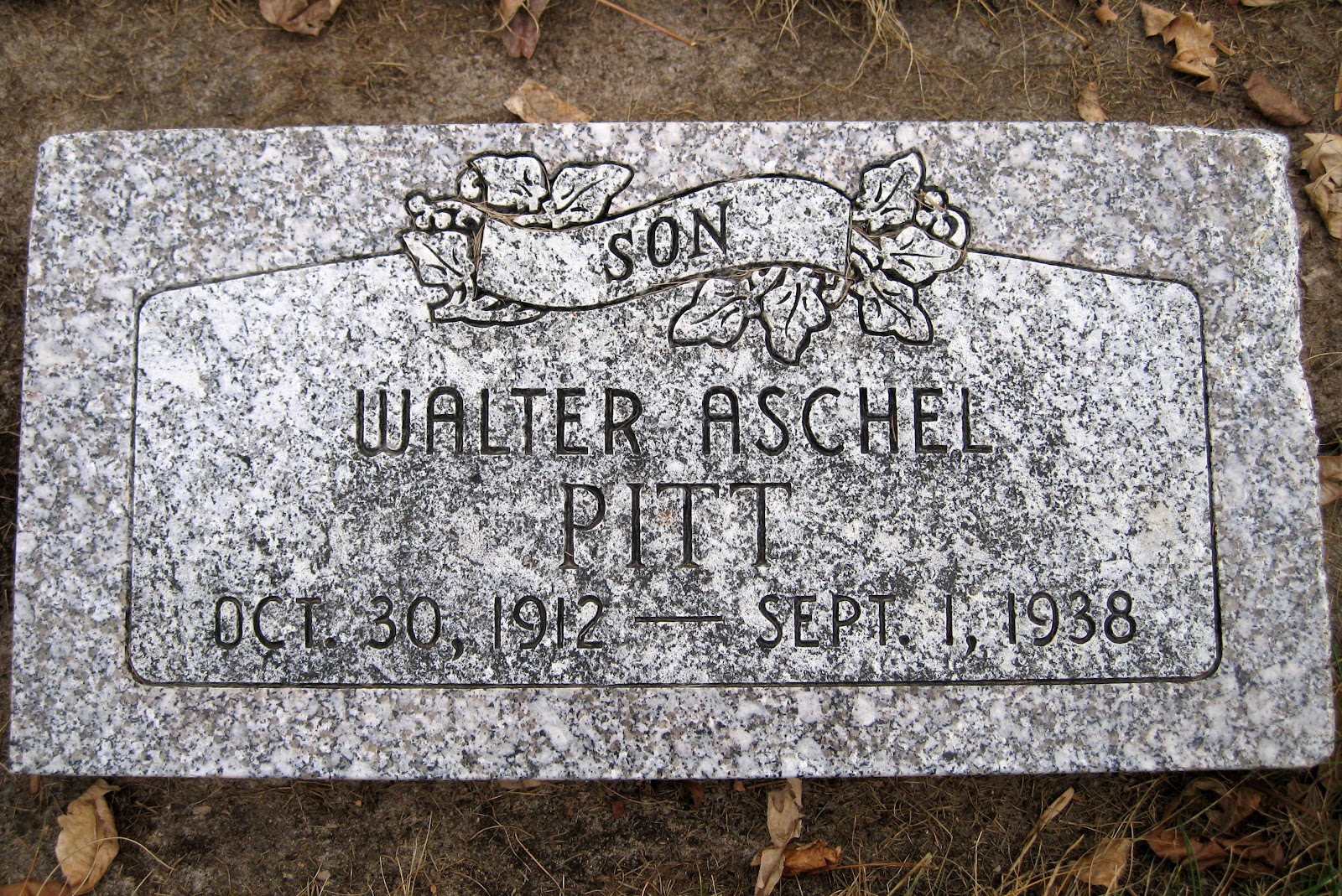 Whitehead & Jensen Family Forum: Obituary: Walter Aschel Pitt