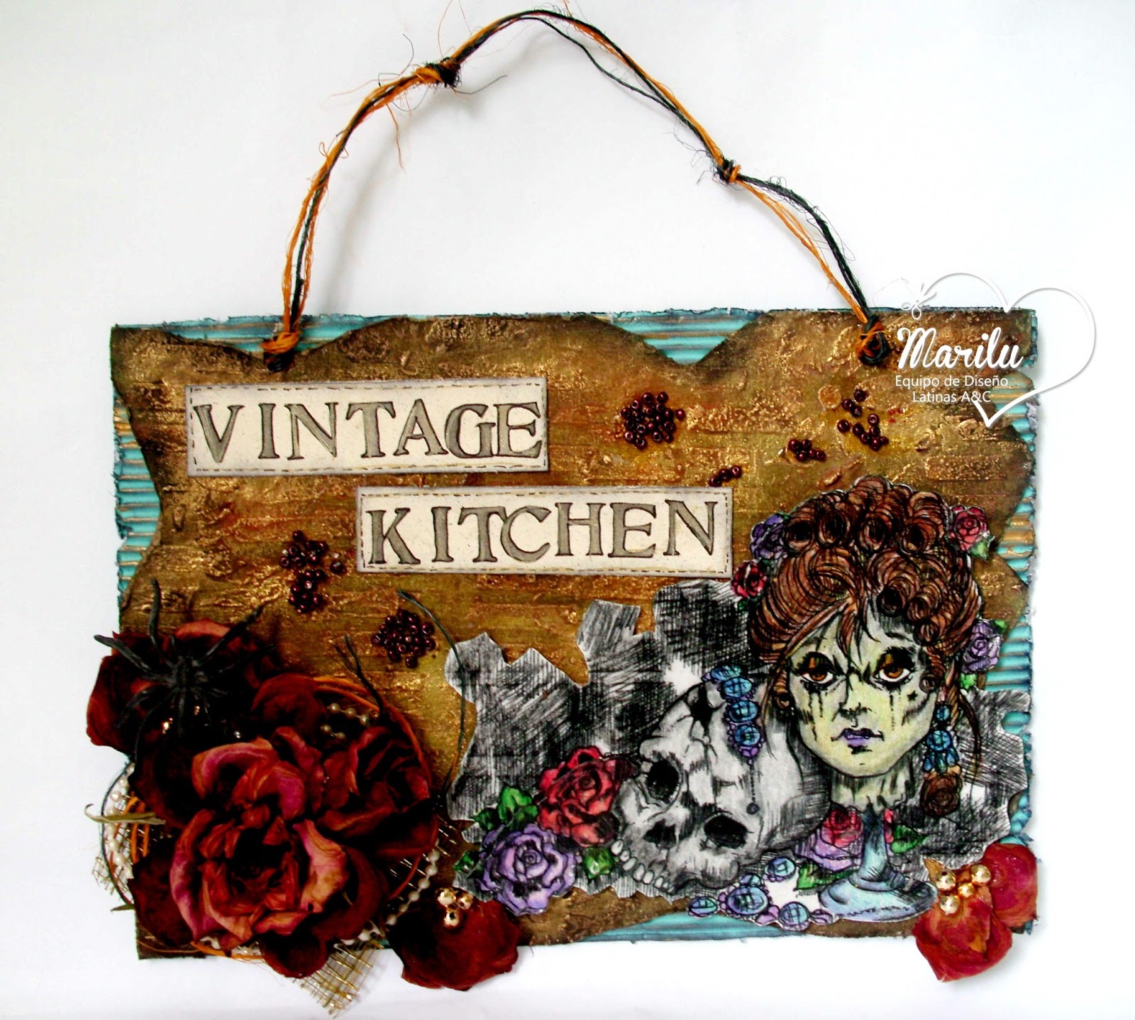 Scrap Arts: Reto # 45: Letrero Embrujado