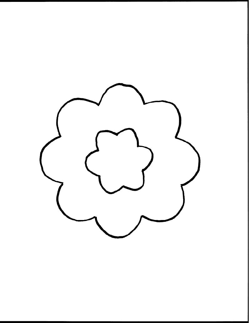 Plantilla de una flor - Imagui