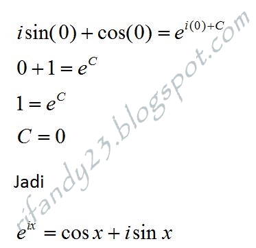 Pembuktian Formula Euler (Cara Kalkulus) ~ Rifandy Blog