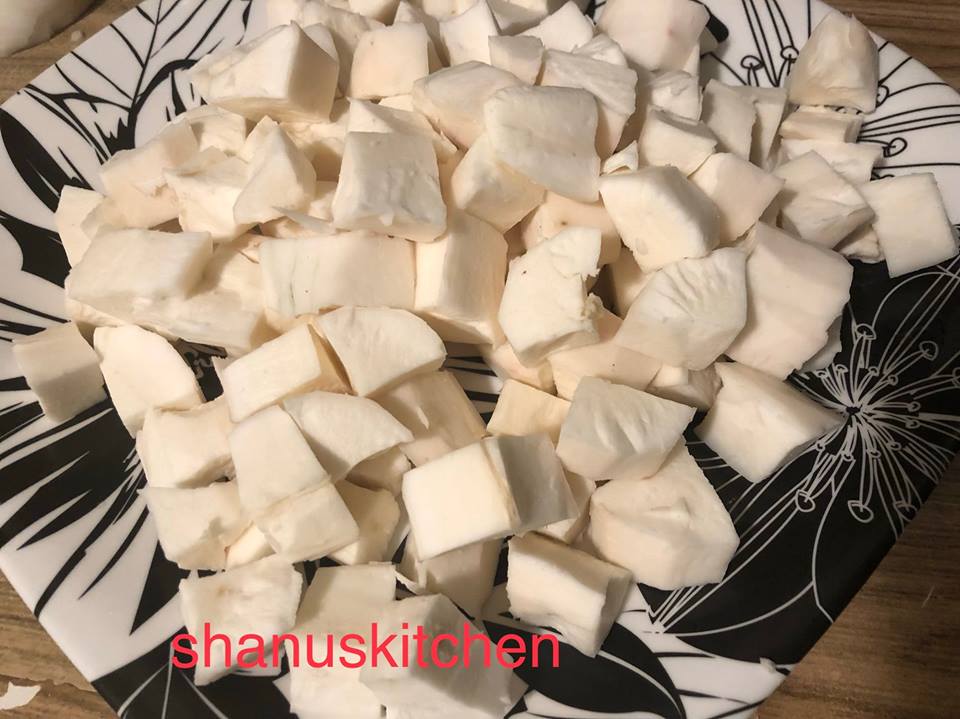 shanuskitchen: Roasted Cassava Curry