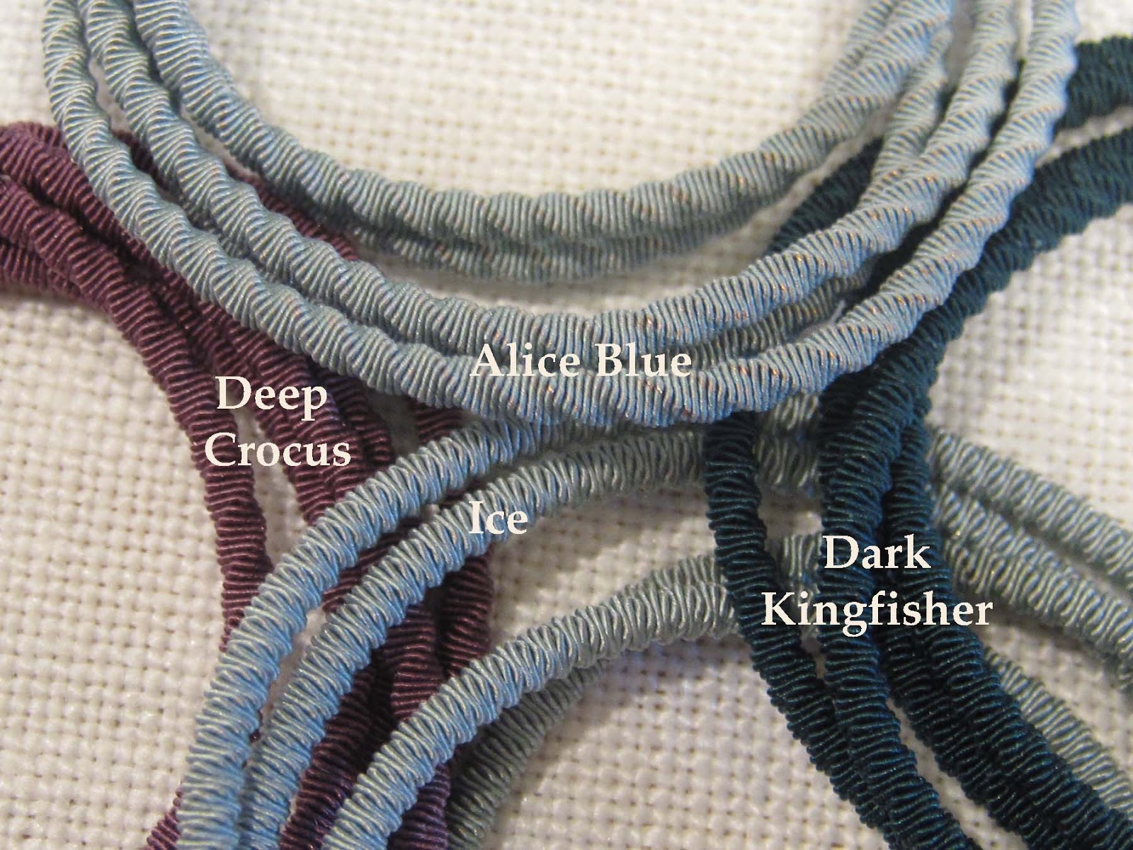 The Embroiderer's Story: New Sizes of Silk Wrapped Purls and Silk Check