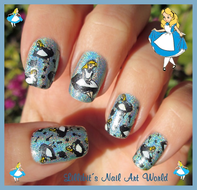 Lillibit´s Nail Art World: RETO VILLAIN VS PRINCESS: Alicia en el País ...