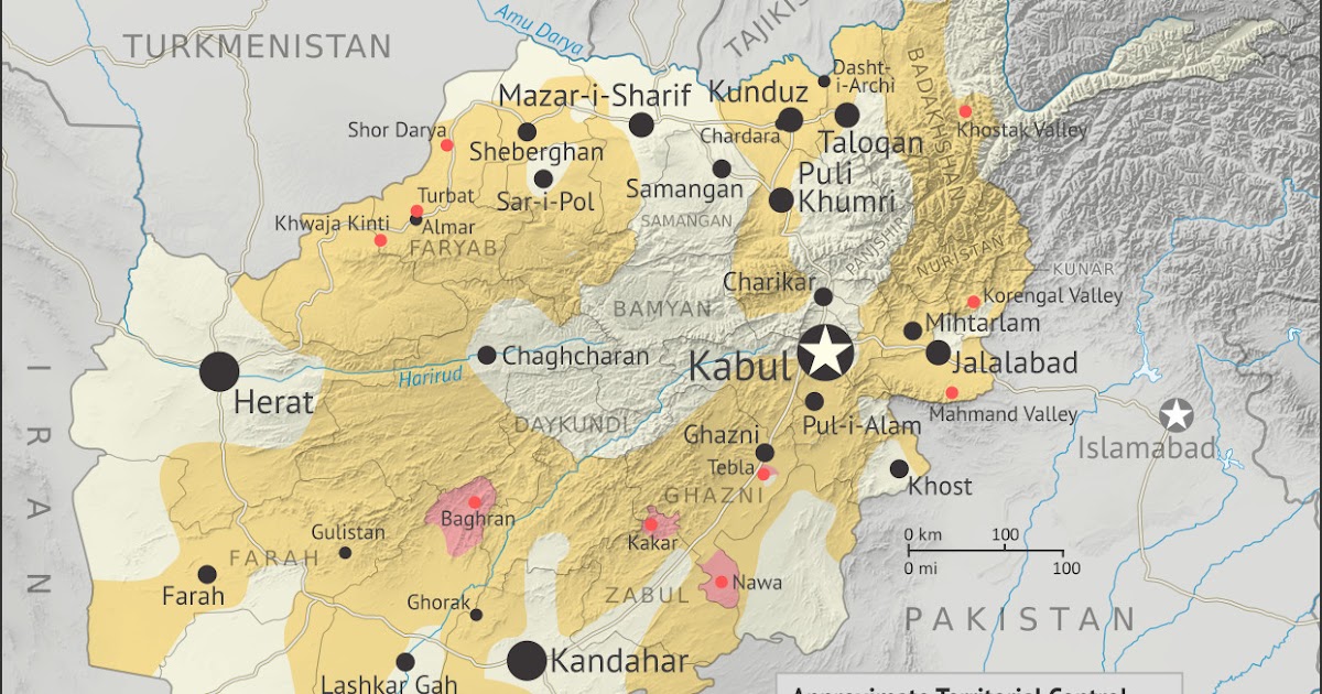 Afghanistan Taliban Map