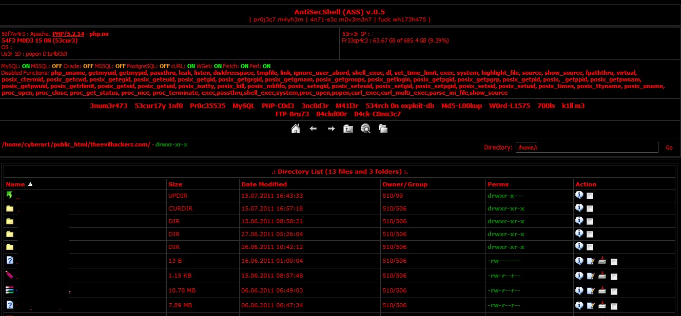 AntiSecShell v.0.5 Shell Released by underground hackers of Antisec