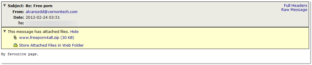 AppRiver Malware Watch: X.win32.worm.fp.Netsky