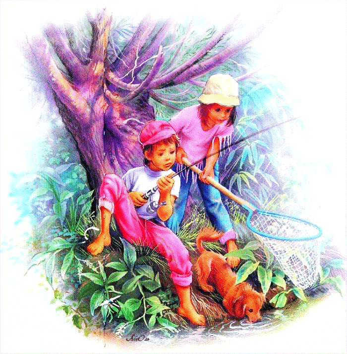 Animowane obrazki lato: Animowane obrazki i gify dzieci latem