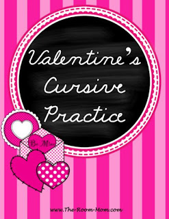 Classroom Freebies Too: Valentine's Day Cursive