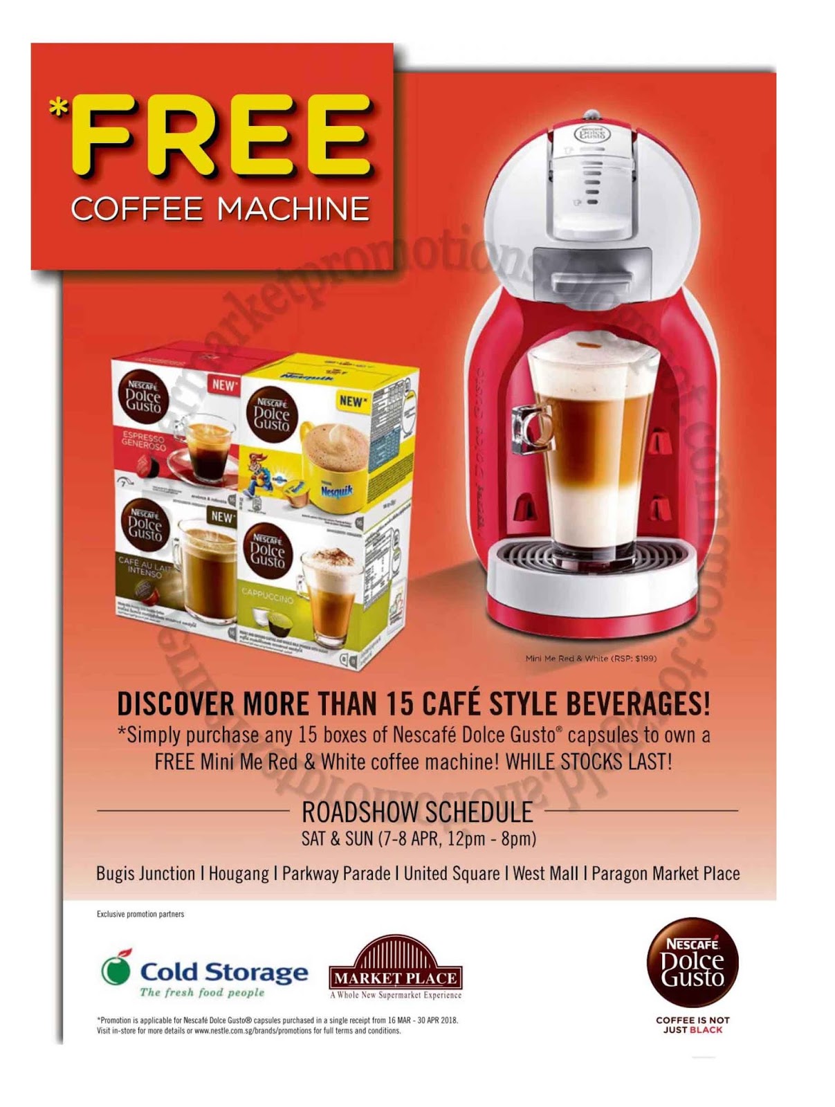 Cold Storage, Market Place Nescafe Dolce Gusto Promotion 16 March - 30 ...