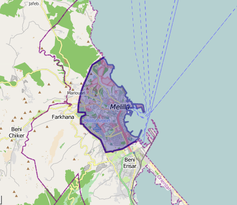 Melilla - Maroc Maps