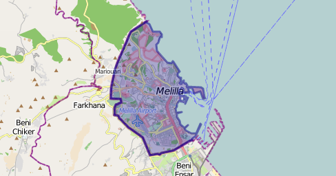 Melilla - Maroc Maps