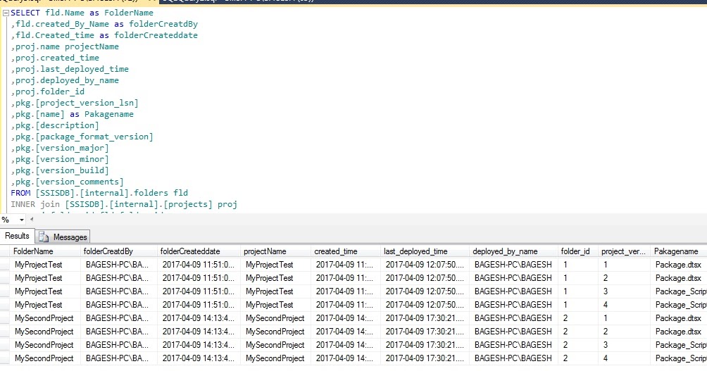 Microsoft Business Intelligence: Know the deployed package History from ...