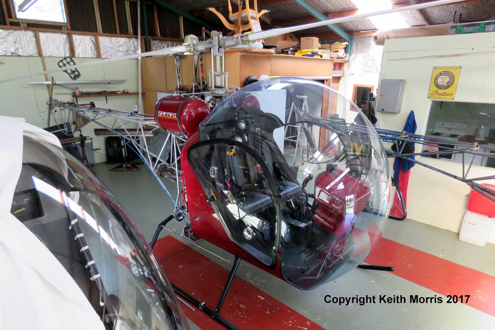 NZ Civil Aircraft: Safari 400 Helicopter ZK-IEW at Te Awamutu 15-3-2017