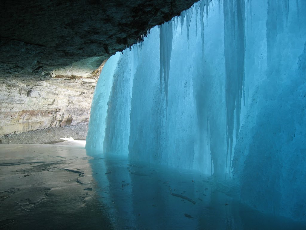 Beauty Frozen Ice Waterfall Wallpaper | Wallpaper ME