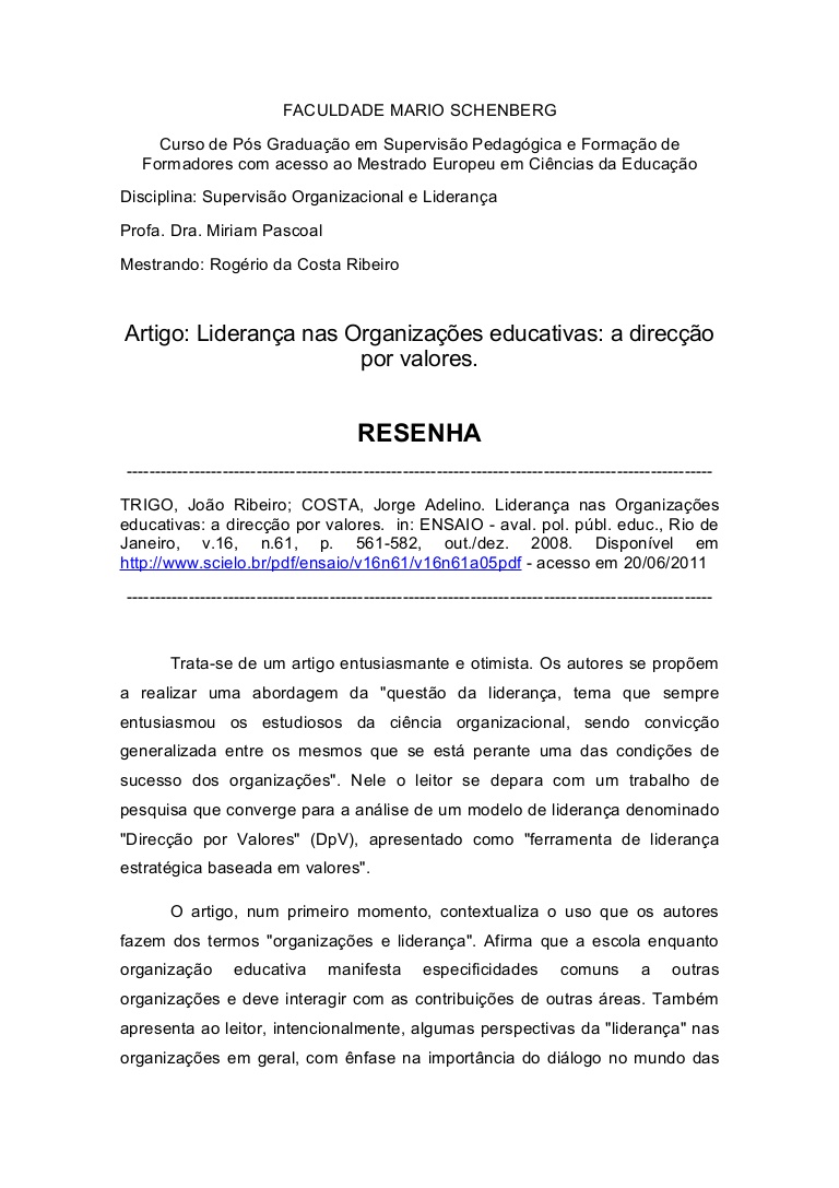 exemplo de resenha - wood scribd braxin