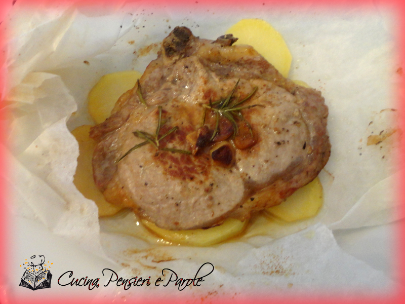 Nodini di vitello con patate al cartoccio