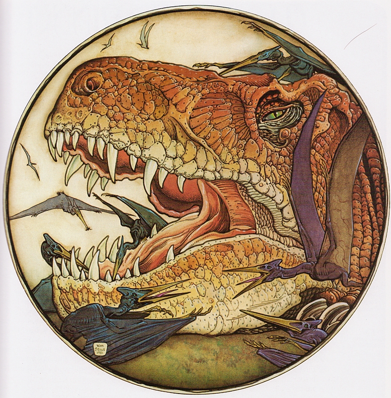 Love in the Time of Chasmosaurs: Vintage Dinosaur Art: The Dinosaurs