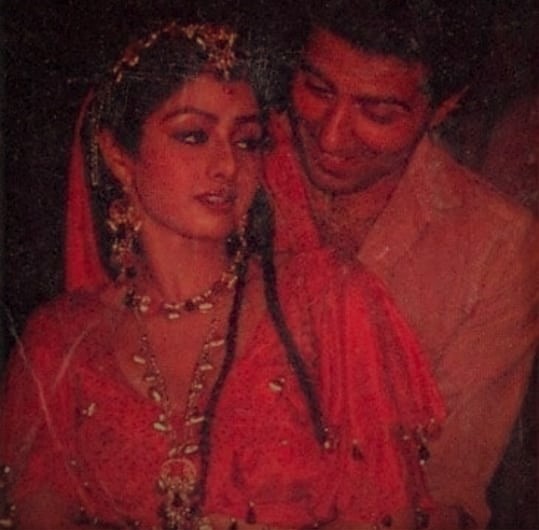 Sridevi: Sridevi and Sunny Deol in Joshilaay (1989) With Director ...