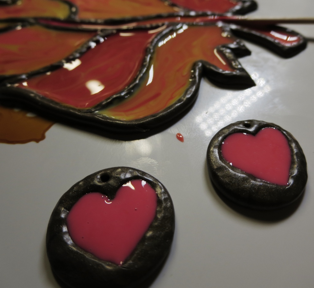 HeArtfully Creating: Polymer Clay Journey- MORE Faux Stained Glass And ...