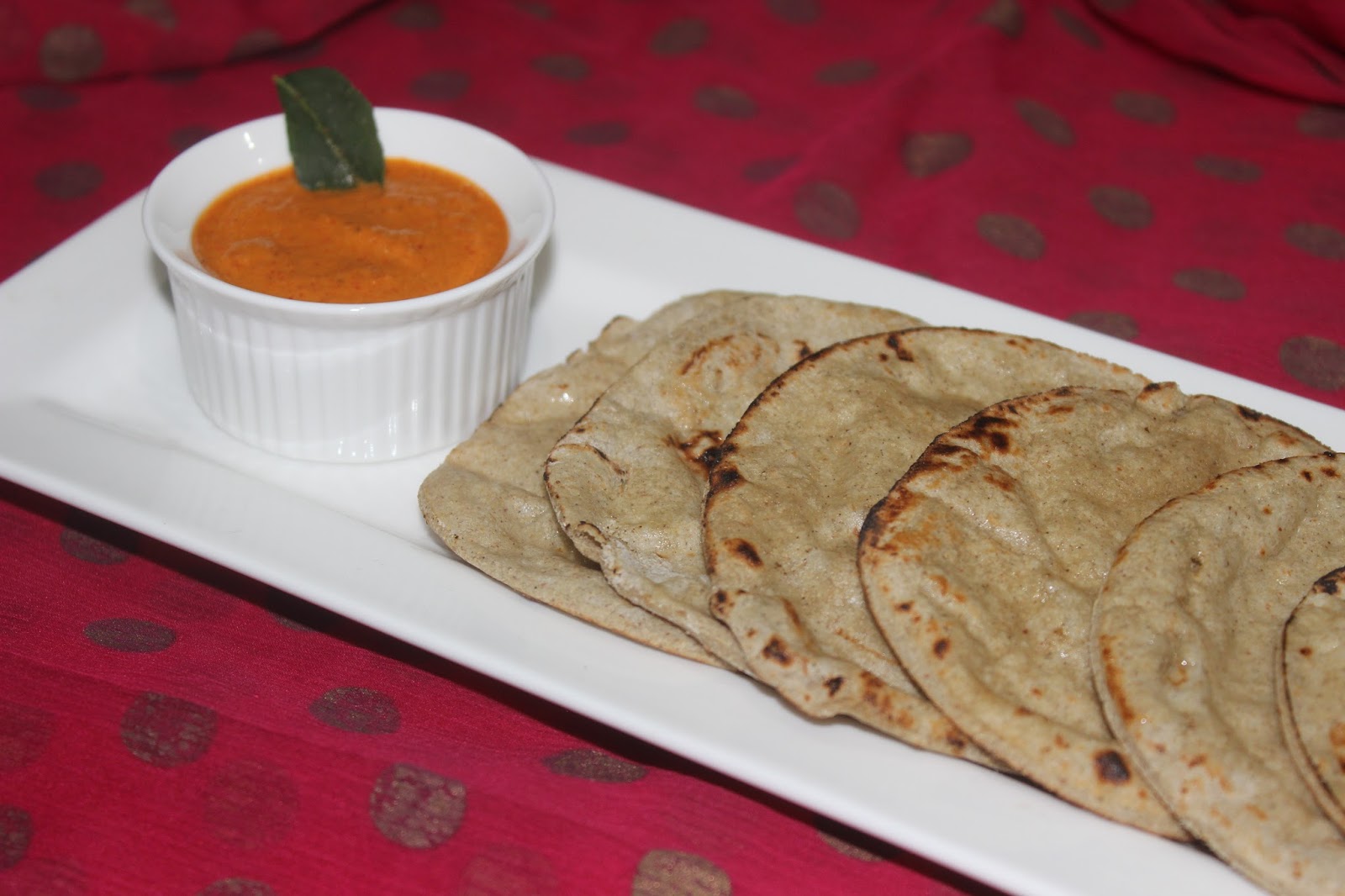 MEGS KITCHEN: Bajra Bhakri / Roti with Garlic Chutney