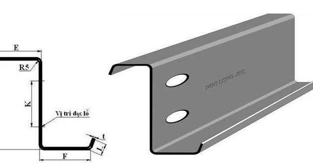 QUY CÁCH XÀ GỒ CHỮ Z - Quy cách kích thước