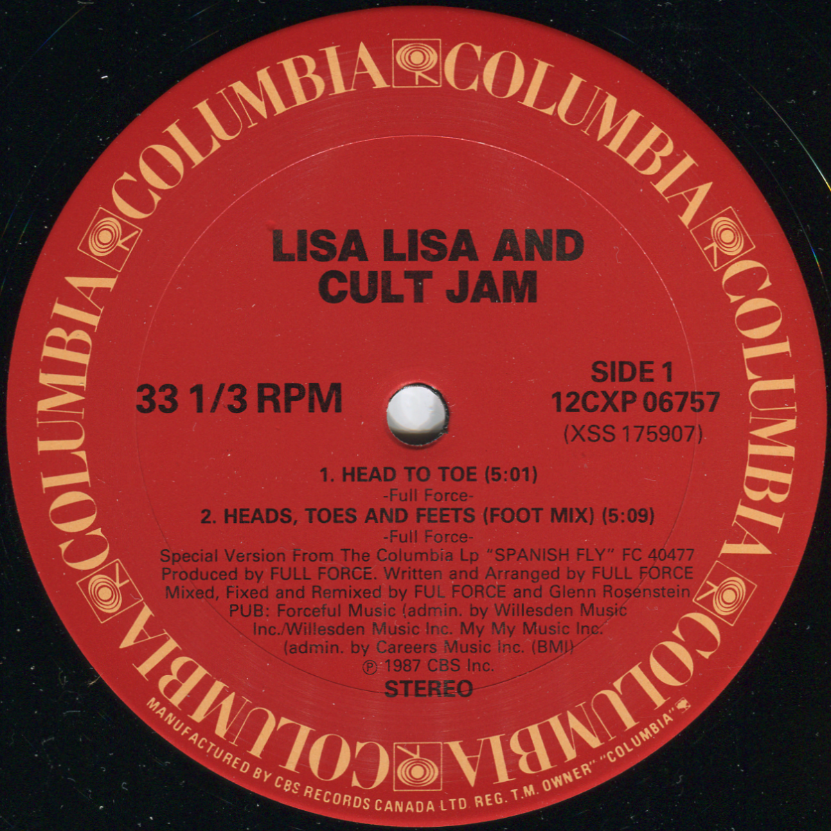Rap Nerds: It's the 80's: Lisa Lisa & Cult Jam ‎- Head To Toe 12"