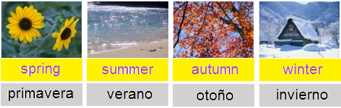 Aprende inglés: SEASONS OF THE YEAR