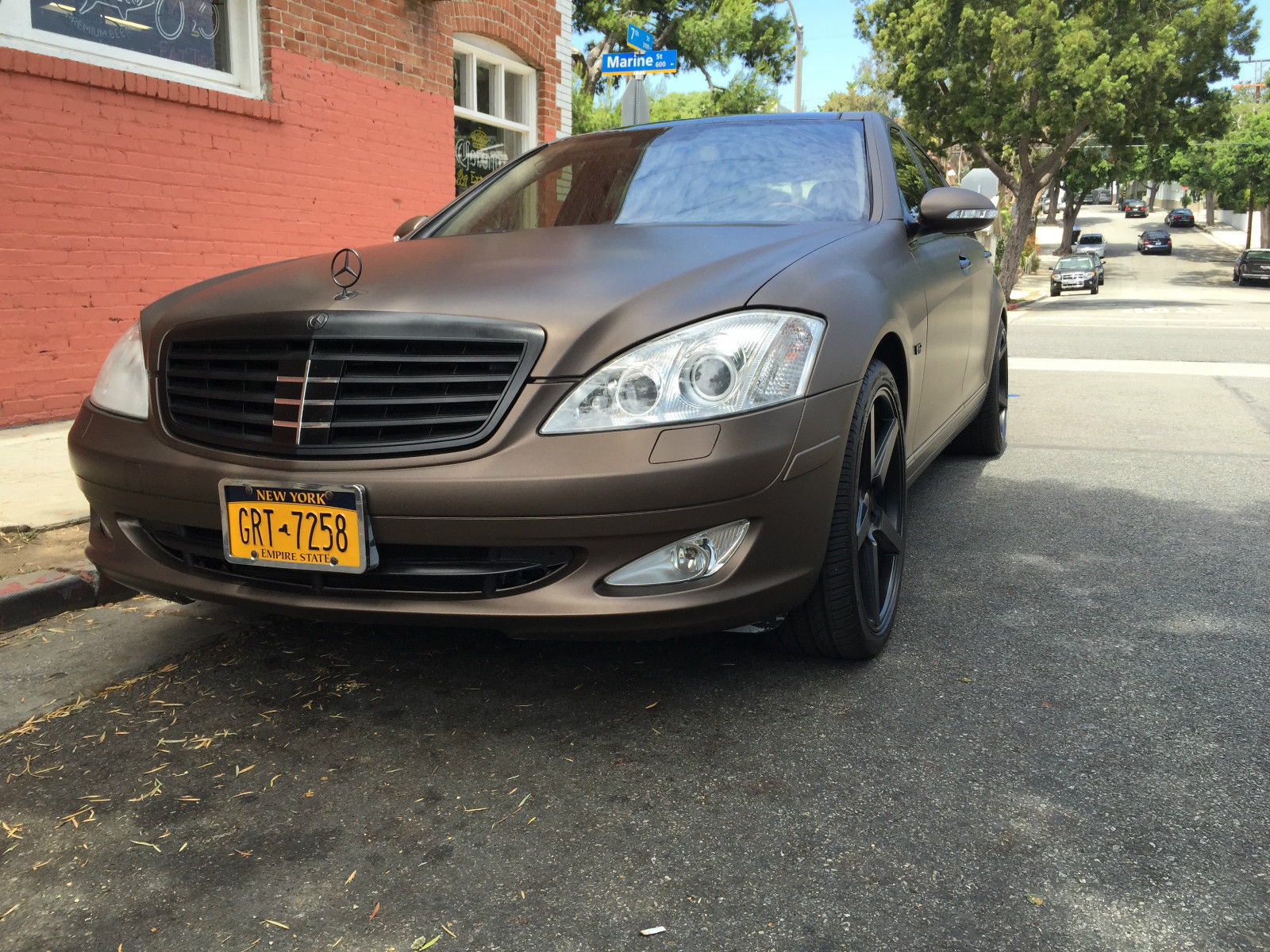 Mercedes-Benz W221 S600 Satin Bronze Metallic on KMC Wheels | BENZTUNING