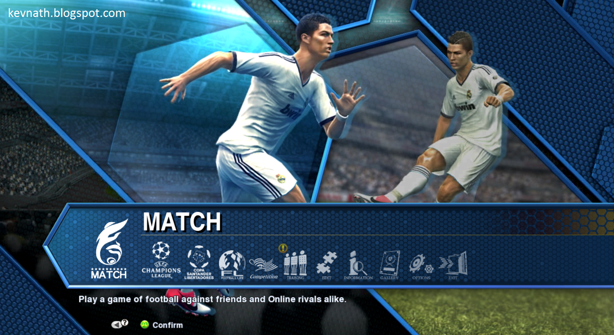 PES 2013 Home Screen
