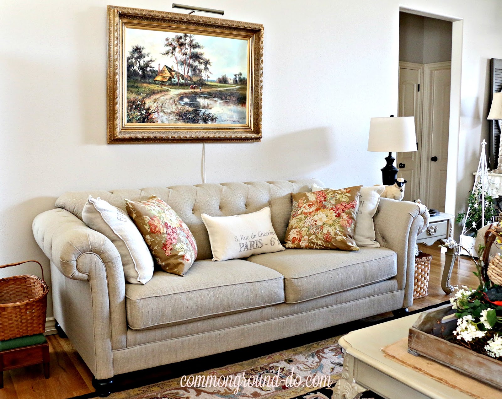 common ground : Living Room and Sitting Room Spring Home Tour