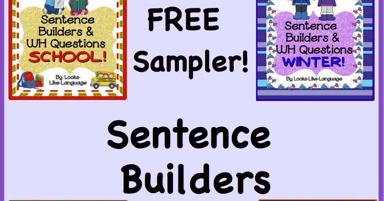 Classroom Freebies Too: Sentence Builders Mini Set from Looks-Like-Language