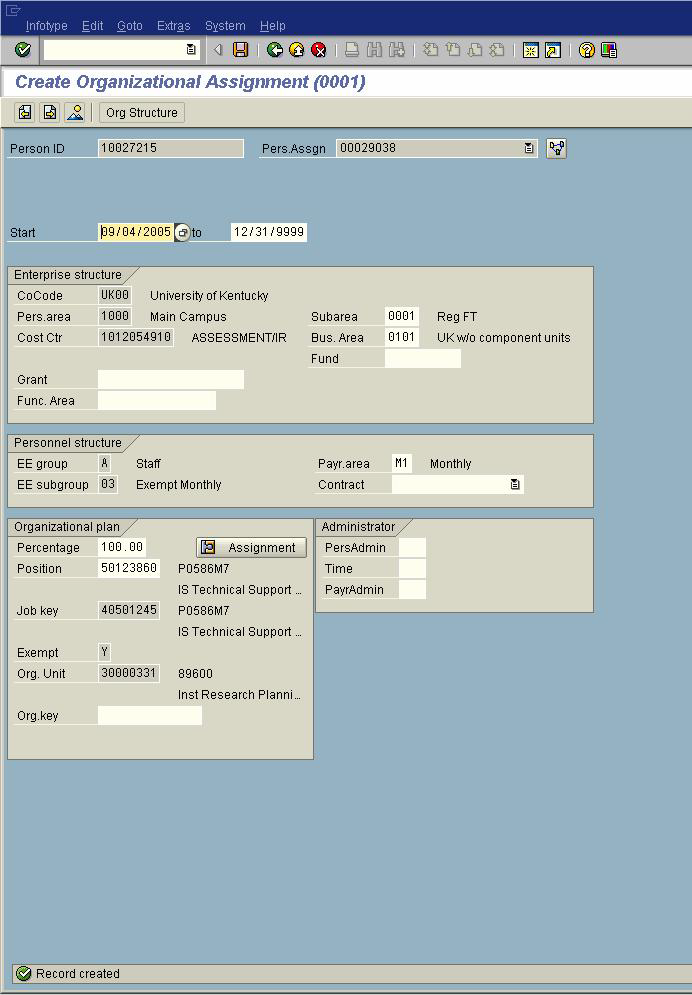 Hiring Actions - SAP-HRM