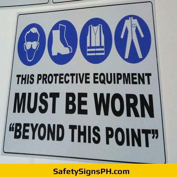Personal Protective Equipment (PPE) Signs - SafetySignsPH.com Philippines