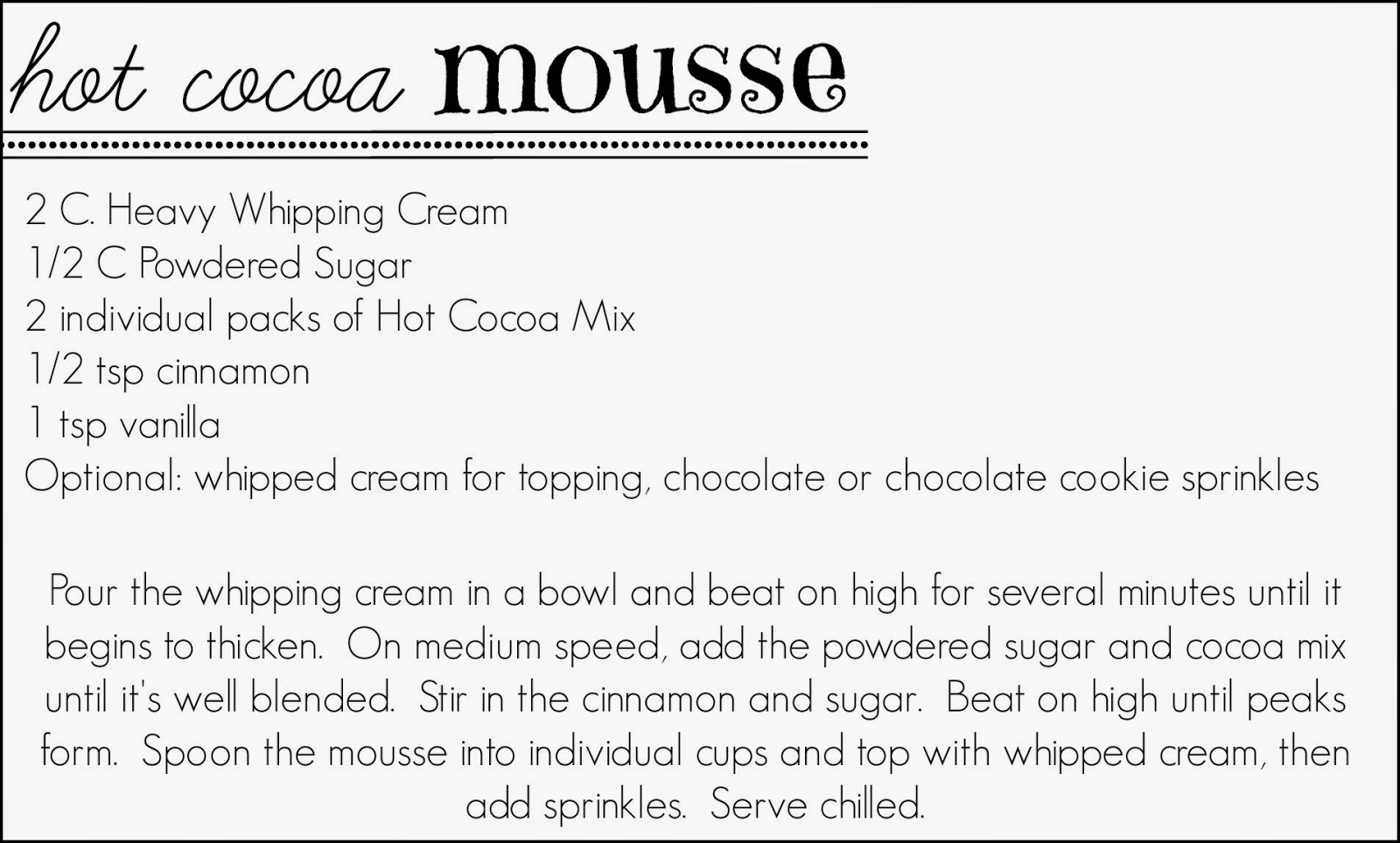 Here's the printable recipe for you!