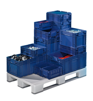 Caixas e Pallets KLT para Logística Padrão VDA