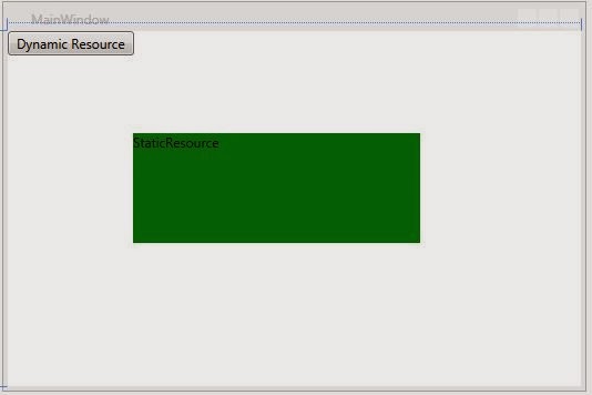 WPF Tutorial: WPF Resources - Static and Dynamic example WPF Tutorial: WPF Resources - Static and Dynamic example