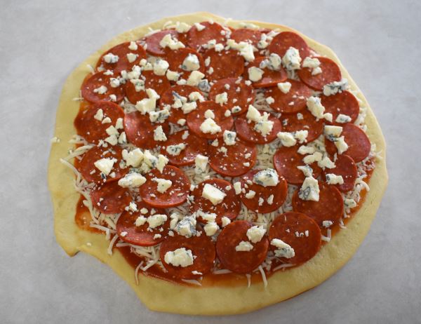 Pepperoni & Blue Cheese Pizza