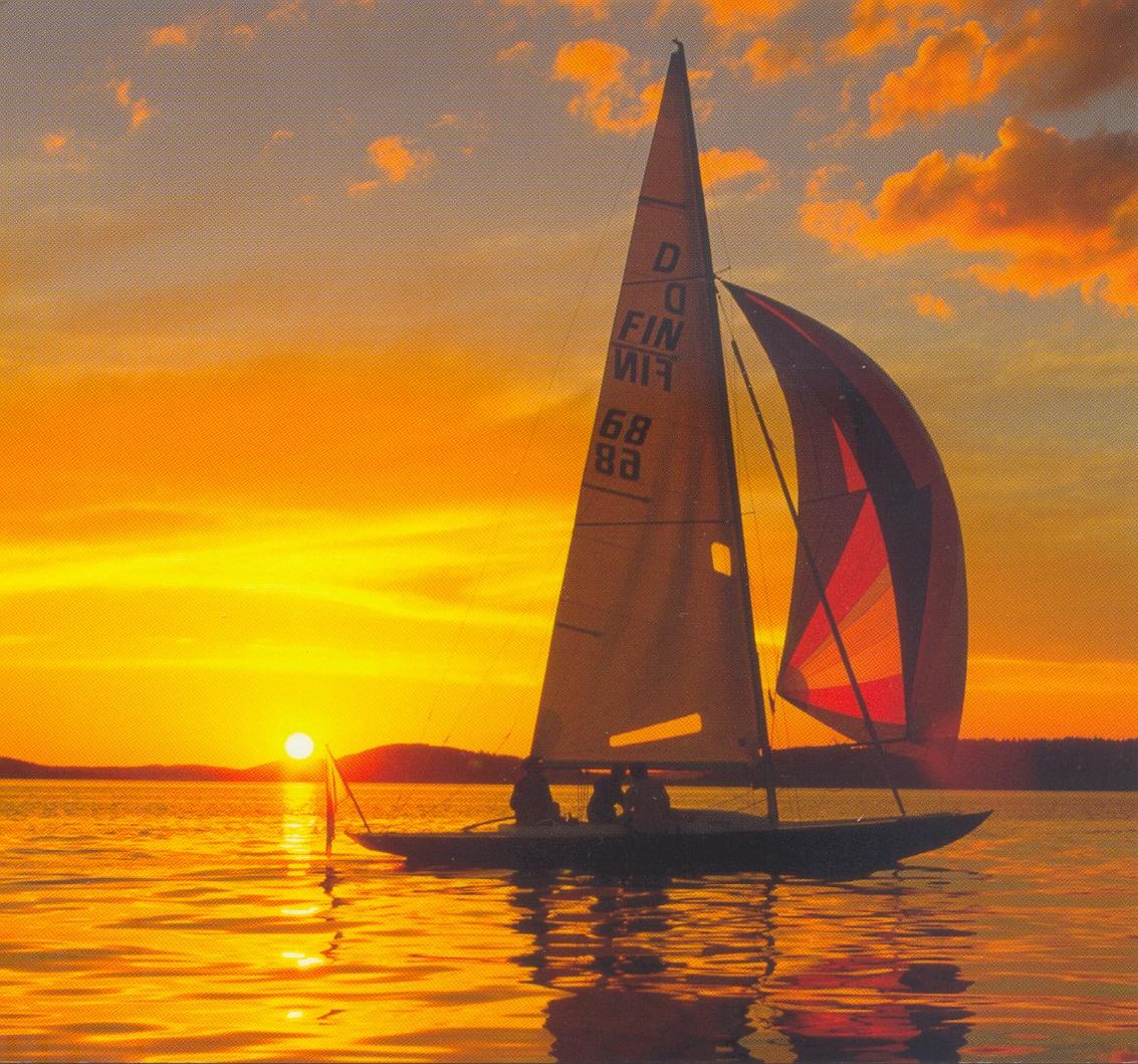 My Picture Postcards: Red sails in the sunset, way out on the sea