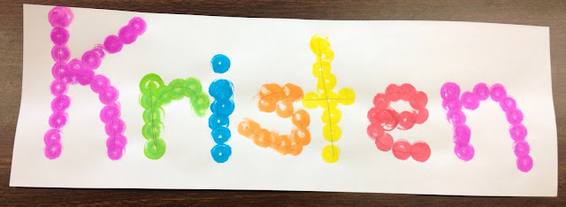 Easy Preschool Name Crafts - Outnumbered 3 to 1