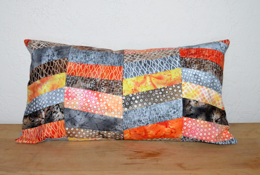 Inspired by Fabric: Freeform 2: All Angles Pillow tutorial