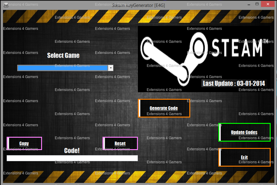 Extensions 4 Games: Steam KeyGenerator 2014!