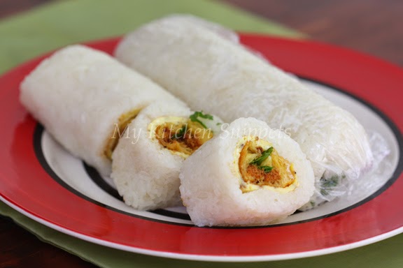 My Kitchen Snippets: Chinese Glutinous Rice Rolls/Fan Tuan