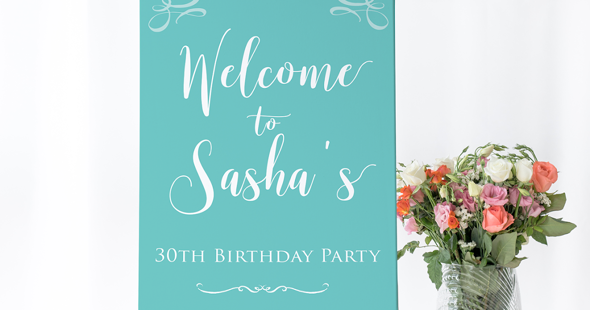 Welcome Sign Printable: Tiffany