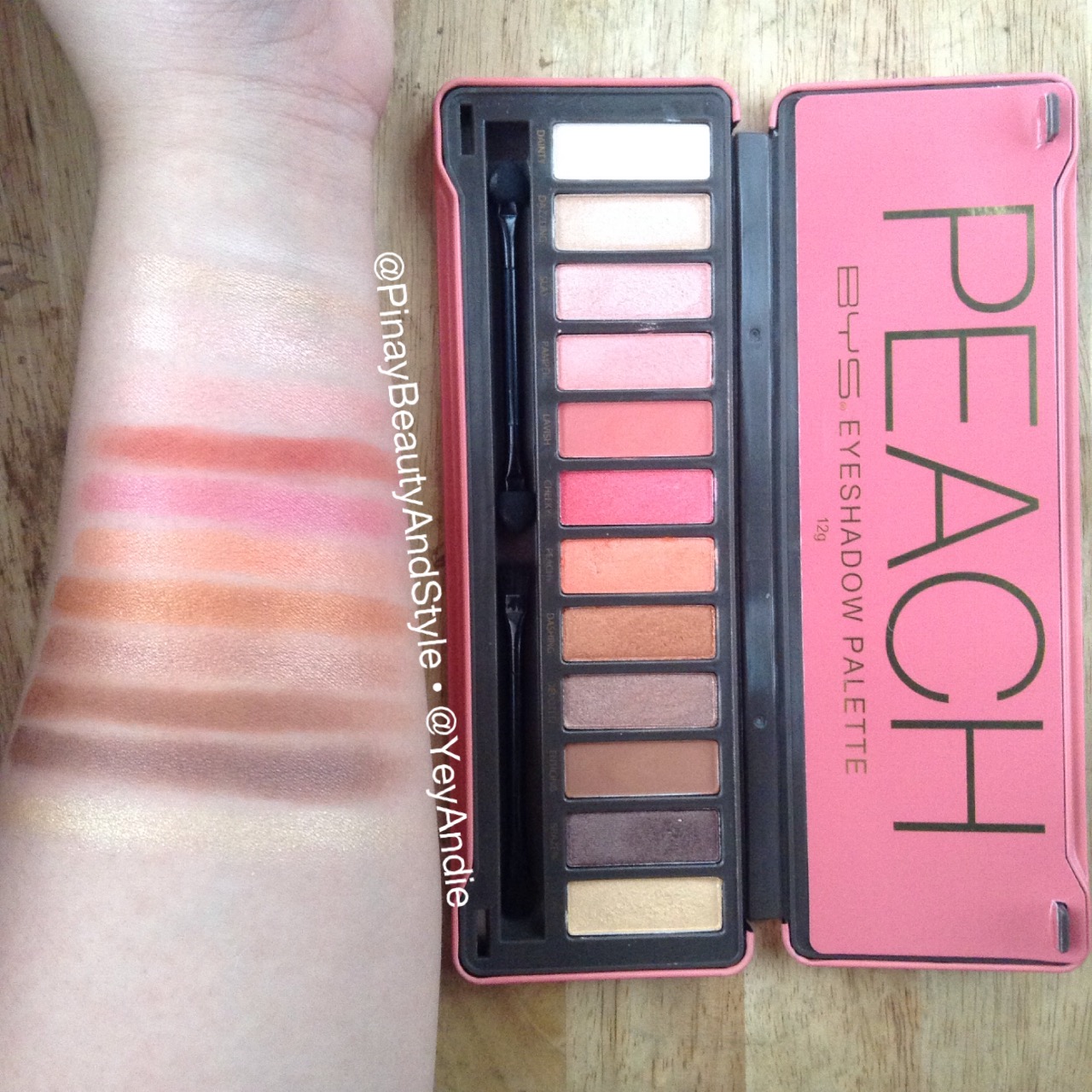 BYS Peach Palette Review with Swatches and Price plus Peach Makeup Wear ...