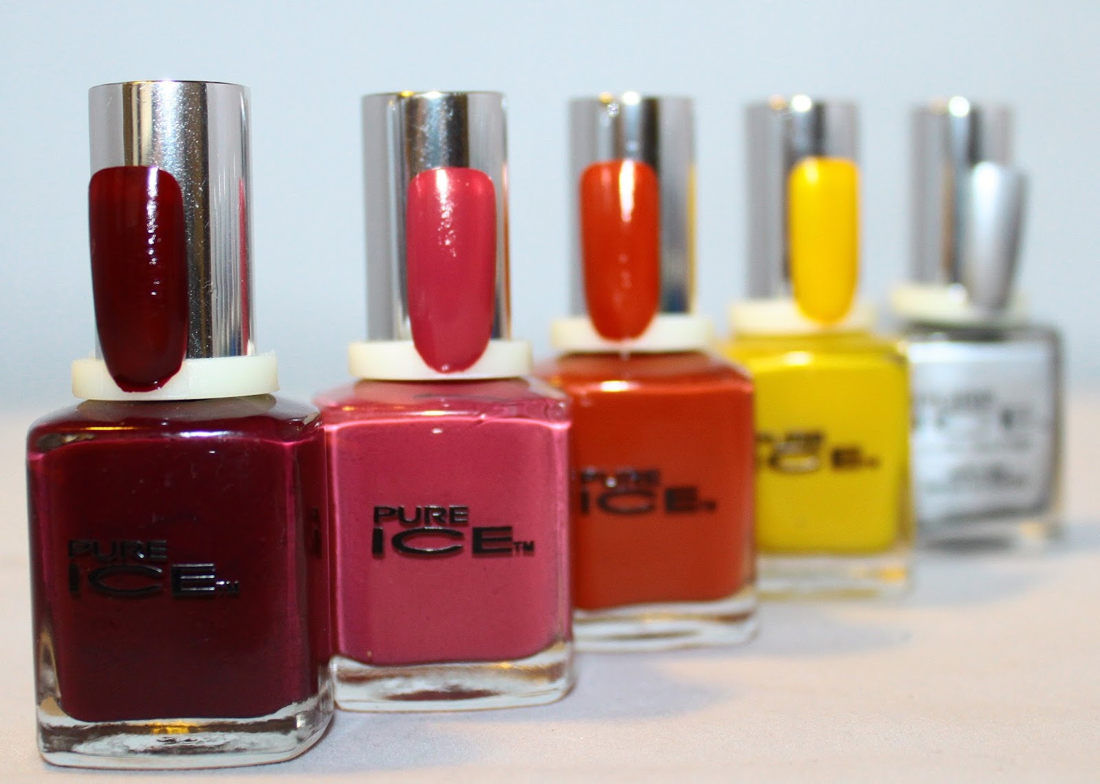 Simply Thrifty Nails: Pure Ice Nail Polish Fall Colors!