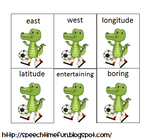 Alligator Antonyms - Speech Time Fun: Speech and Language Activities
