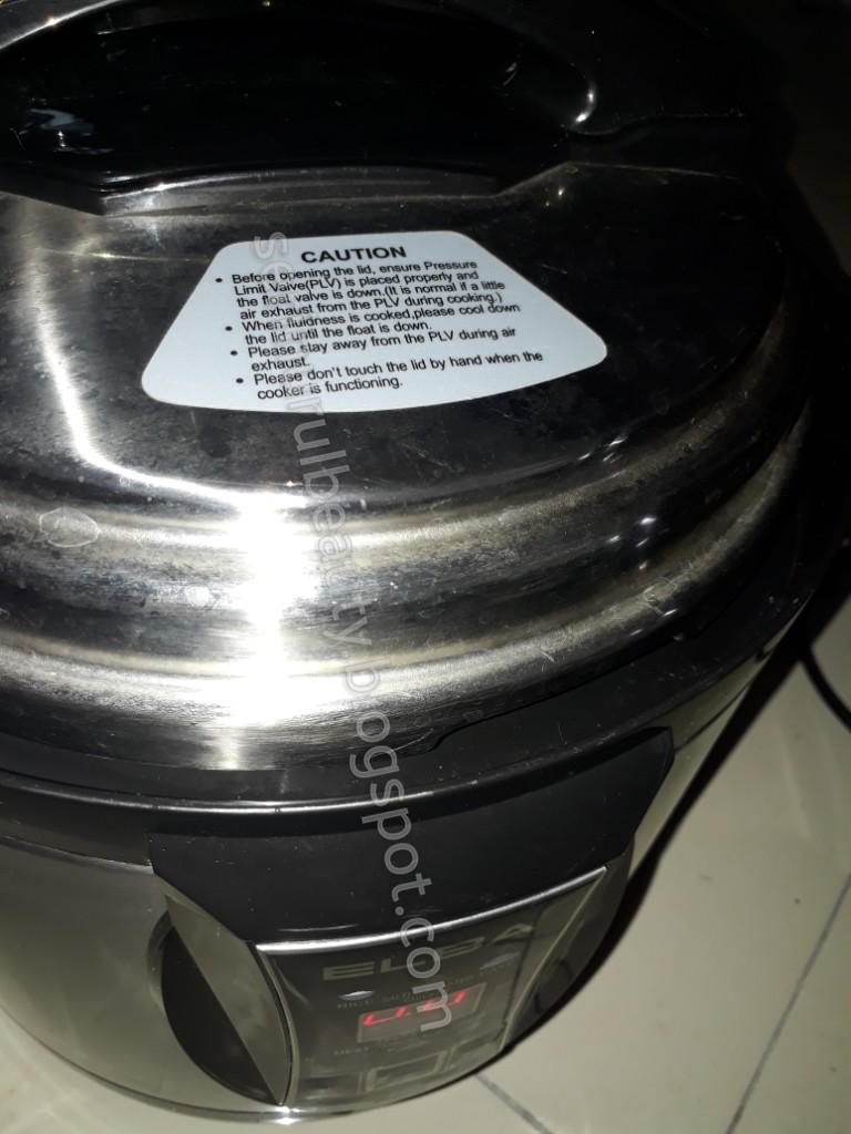 Healthy Nurul Beauty: My review on pressure cooker Elba EPC 6000SS