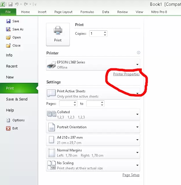 Cara Mengatur Ukuran Kertas F4/HVS/Folio di Word, Excel dan Printer ...