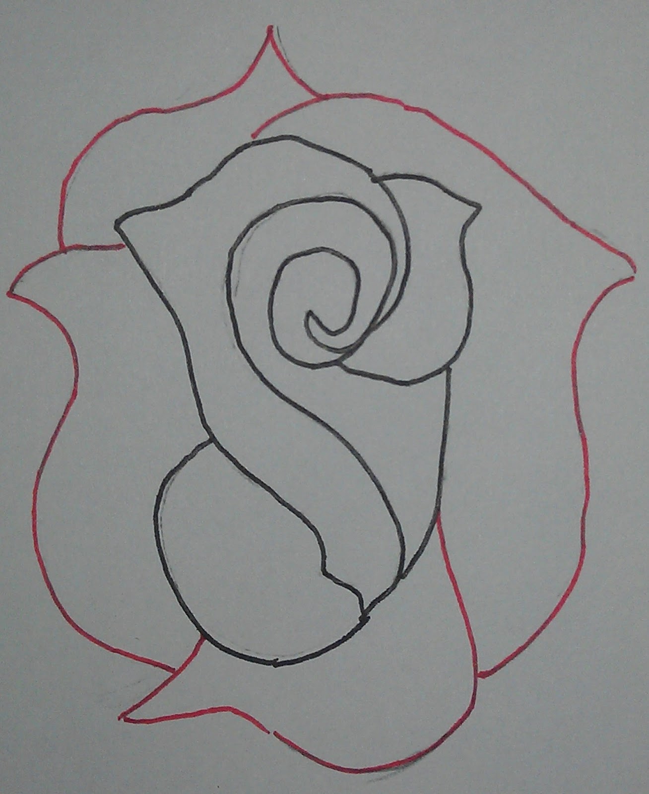 Lær at tegne...: Lær at tegne en rose